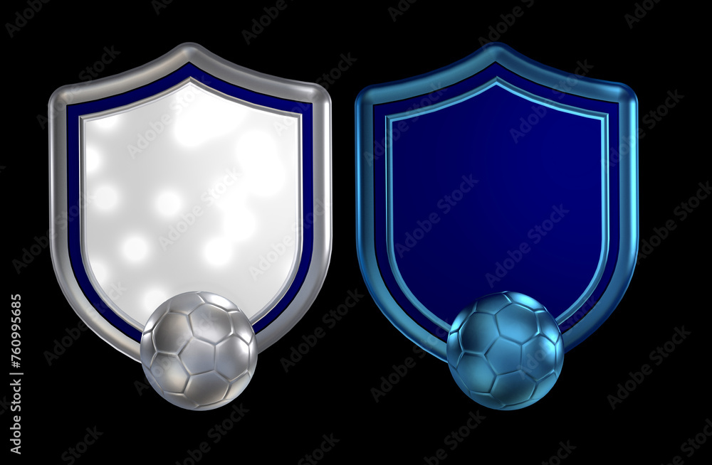 Escudos de fútbol soccer para conceptos gráficos. Stock Illustration ...