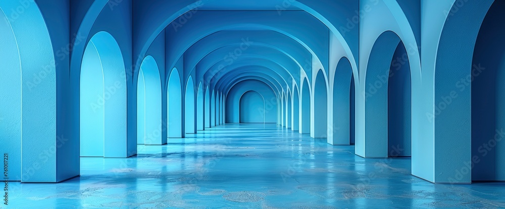 blue perspective structure modern abstract background, Desktop ...