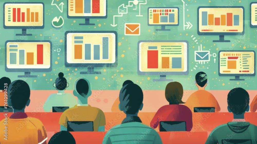 An infographic displaying statistics on the rise of online learning ...