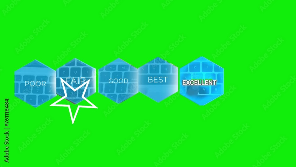 Vidéo Stock Green screen Animated illustration Business ratings poor ...