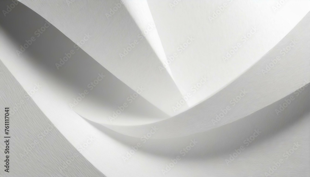 3D illustration of overlapping photographic background white paper ...