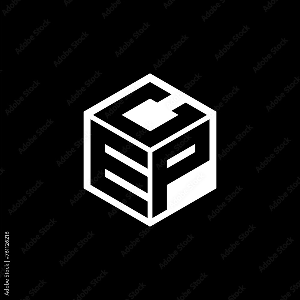 EPC letter logo design in illustration. Vector logo, calligraphy ...