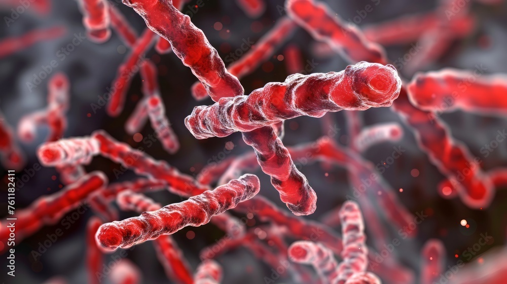 Mycobacterium tuberculosis, also known as Koch bacillus, a species of pathogenic bacteria in the ...