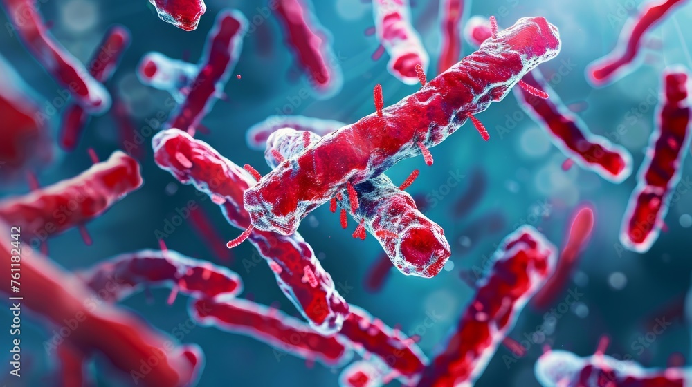 Mycobacterium tuberculosis, also known as Koch bacillus, a species of pathogenic bacteria in the ...