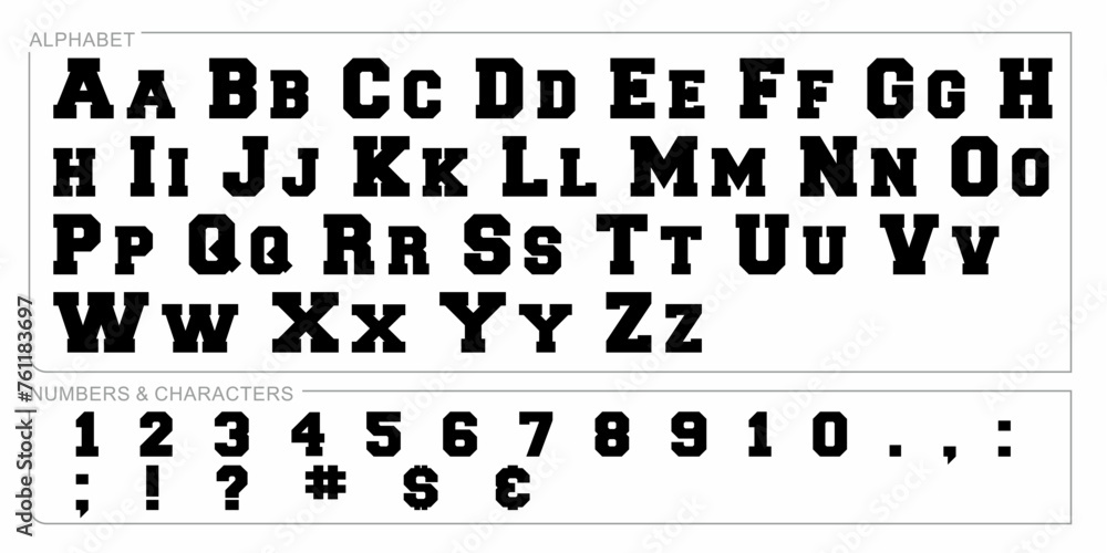 alphabet letters font set. typography font with trendy letters thin ...