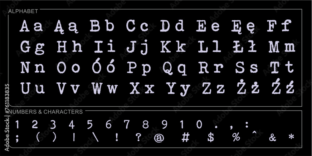 alphabet letters font set. typography font with trendy letters thin ...