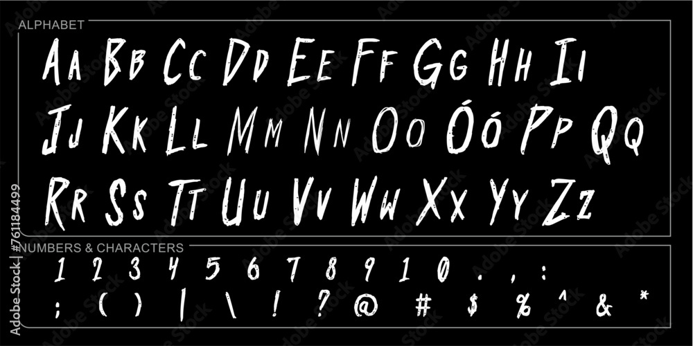 alphabet letters font set. typography font with trendy letters thin ...