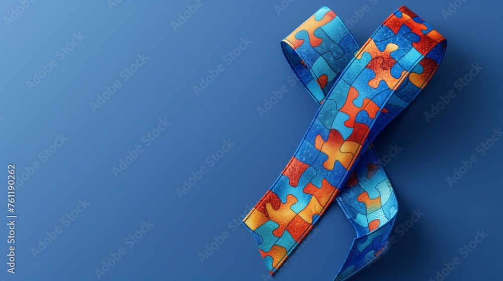 Autism Awareness Campaign: Illustration featuring puzzle pieces forming ...