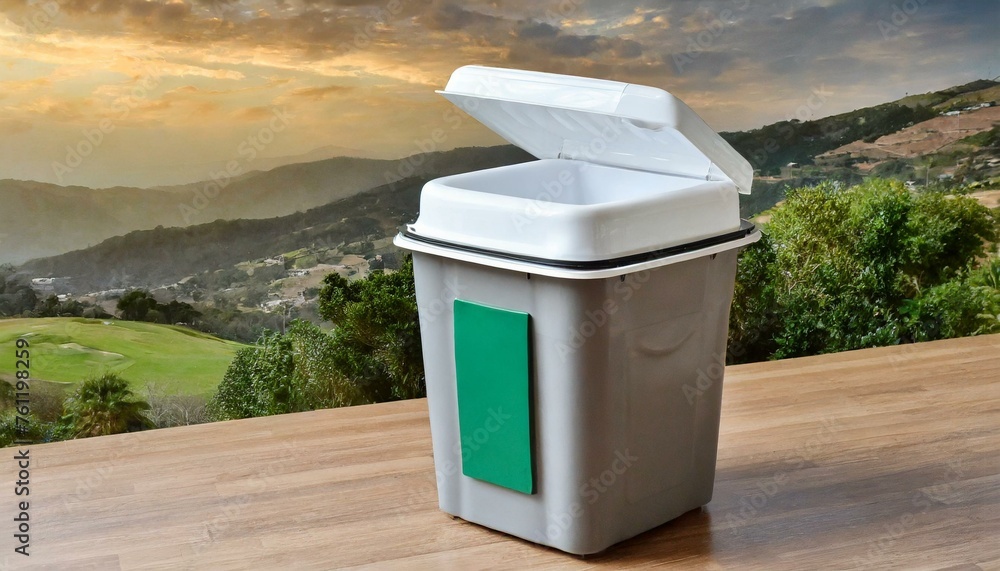 a high-capacity Eko dust bin with a dual-compartment design for sorting ...