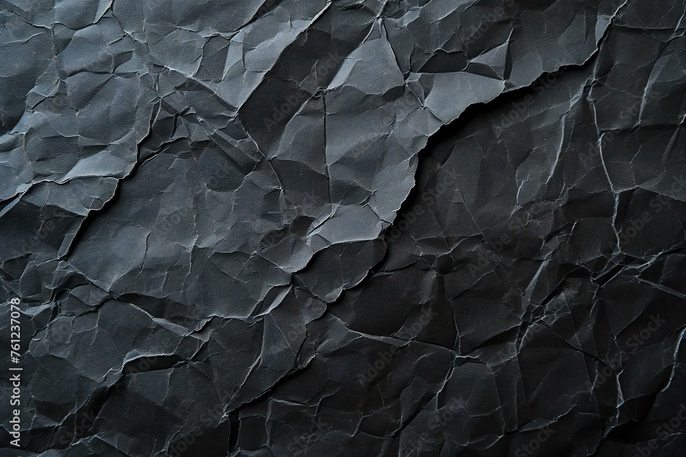 Black crumpled paper texture background, Crumpled paper background ...