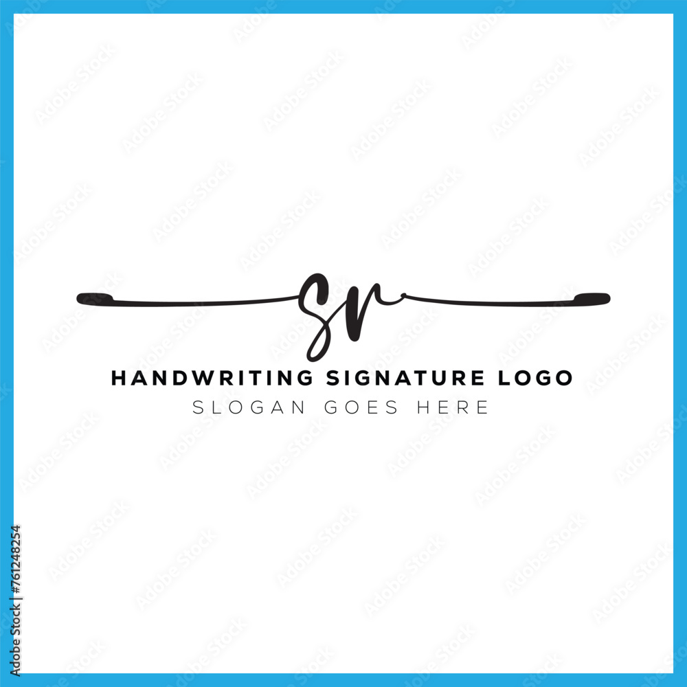 SR initials Handwriting signature logo. SR Hand drawn Calligraphy ...