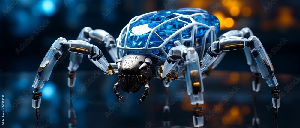 Robotic Spider, Hydraulic Pistons, Advanced joint flexion system for ...