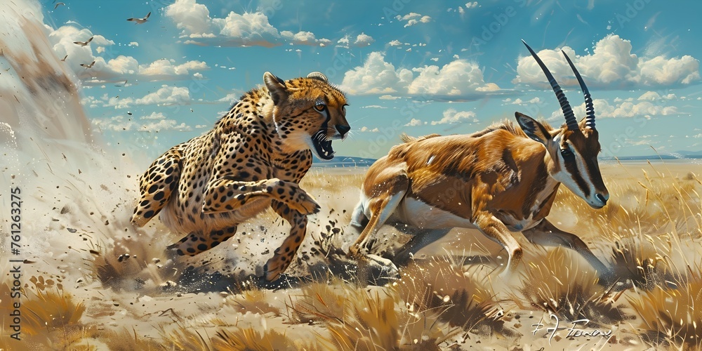 Breathtaking High-Speed Chase as Cheetah and Pronghorn Race Across the ...