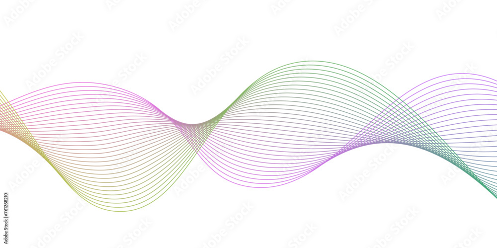 abstract green and purpul background with waves,Abstract wave curve lines banner background ...