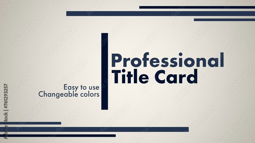 Clean Corporate Professional Business Intro Title Card Stock Template ...