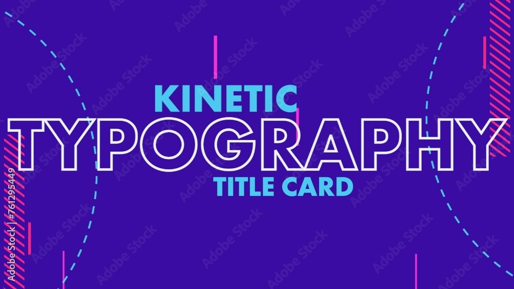 Kinetic Typography Modern Animated Title Card Stock Template | Adobe Stock