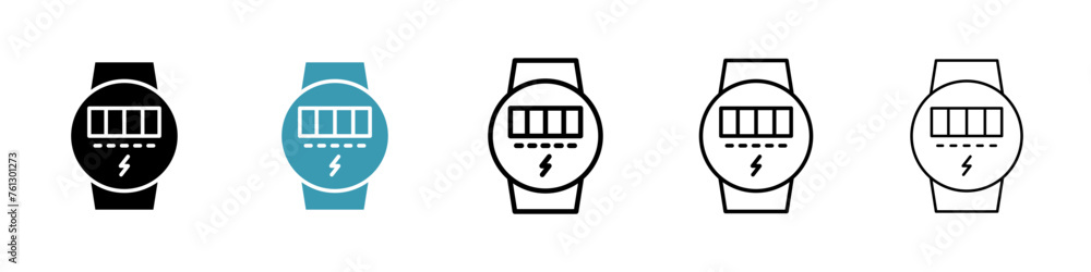 Electricity Usage Meter Icons. Home Energy Consumption Indicators ...