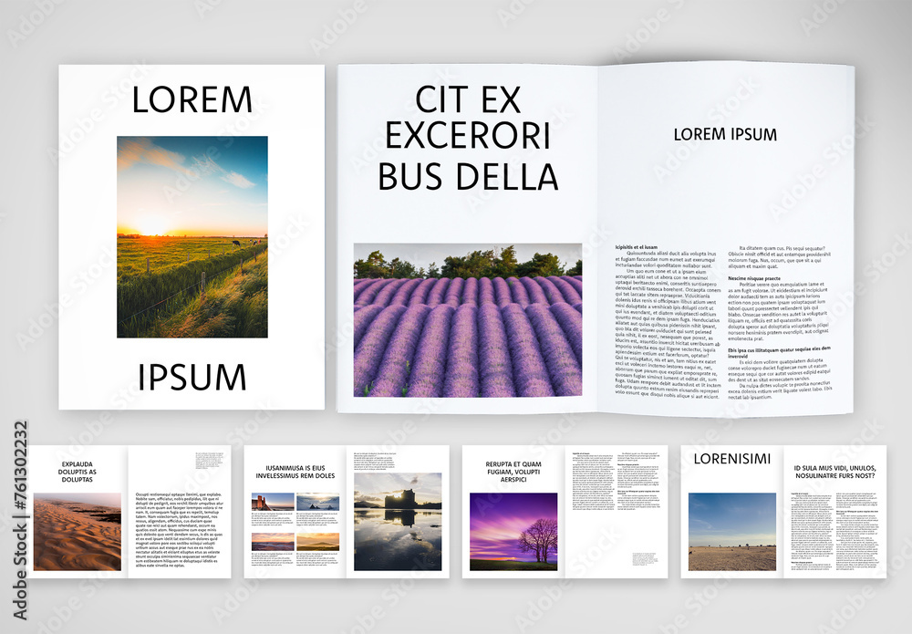 Art Editorial Brochure Stock Template | Adobe Stock