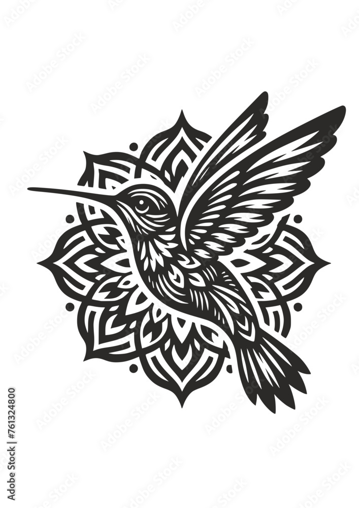 Hummingbird SVG, Hummingbird Mandala SVG, Hummingbird Clipart ...