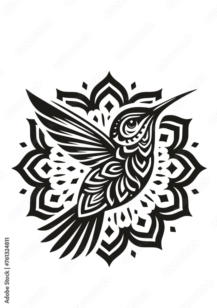 Hummingbird SVG, Hummingbird Mandala SVG, Hummingbird Clipart ...