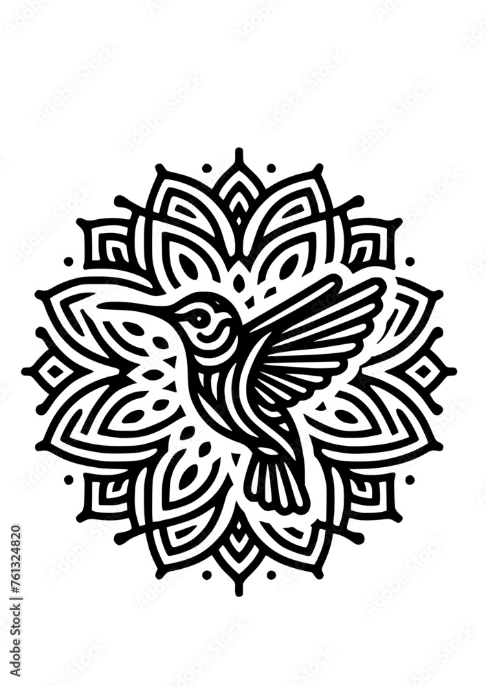 Hummingbird SVG, Hummingbird Mandala SVG, Hummingbird Clipart ...