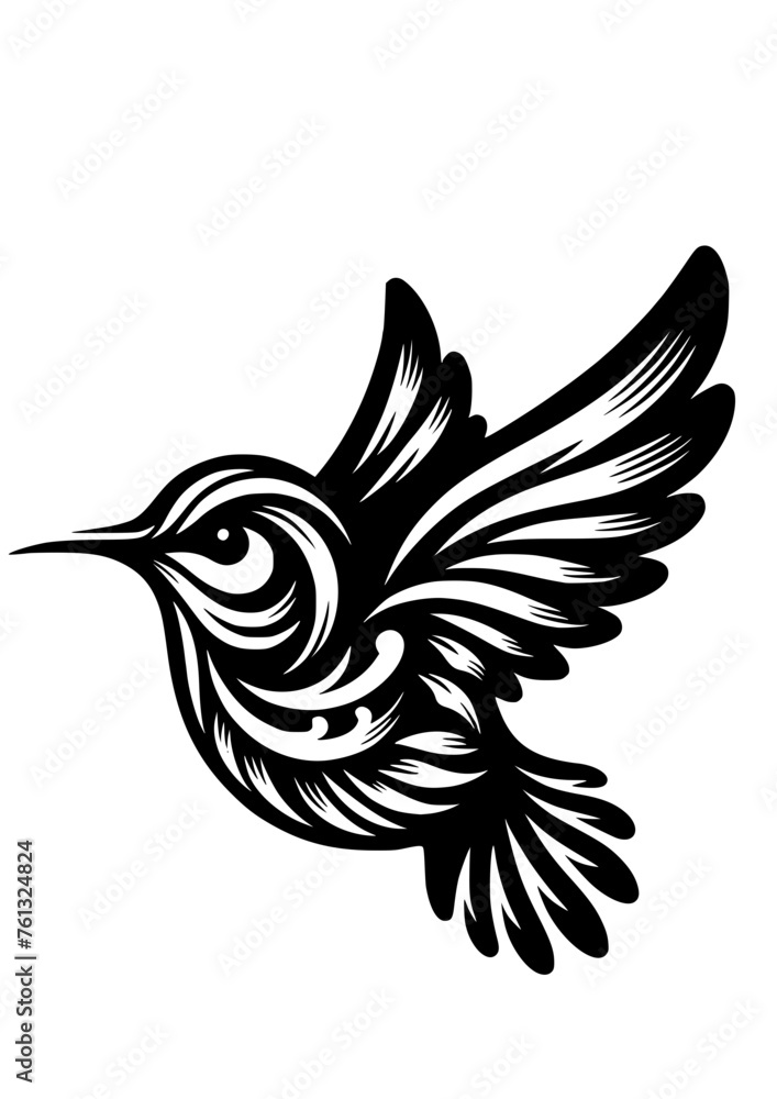 Hummingbird SVG, Bird Svg, Flying Bird Svg, Hummingbird Cricut, Bird ...