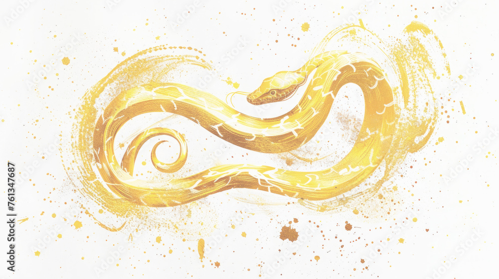 2025 Chinese New Year of Snake Template Background Abstract Elegant ...