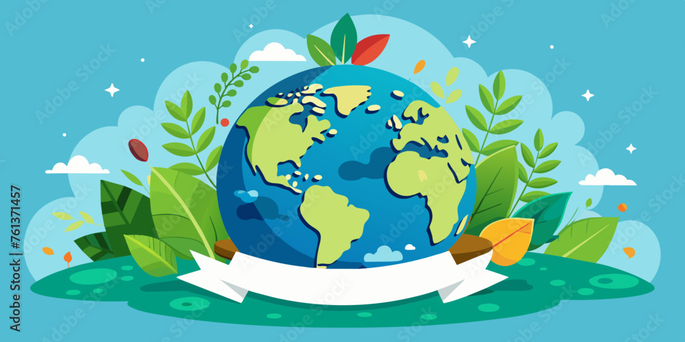 world globe planet earth background banner sustainable environment ...