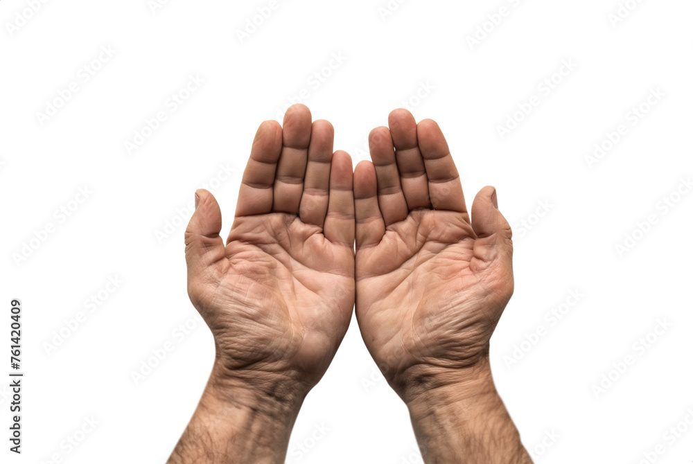Senior person Praying hands. Transparent background PNG. Clasped hands ...