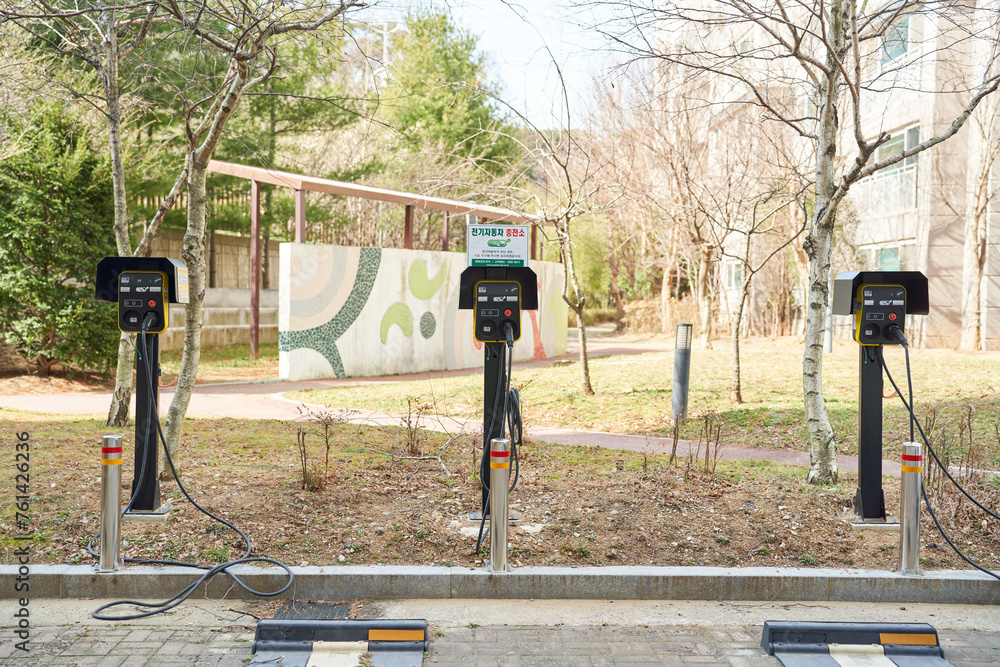 Dangjin City, Chungcheongnam-do, Korea - Mar 18, 2024 : Electric ...