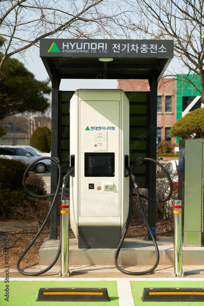 Dangjin City, Chungcheongnam-do, Korea - Mar 18, 2024 : Electric ...