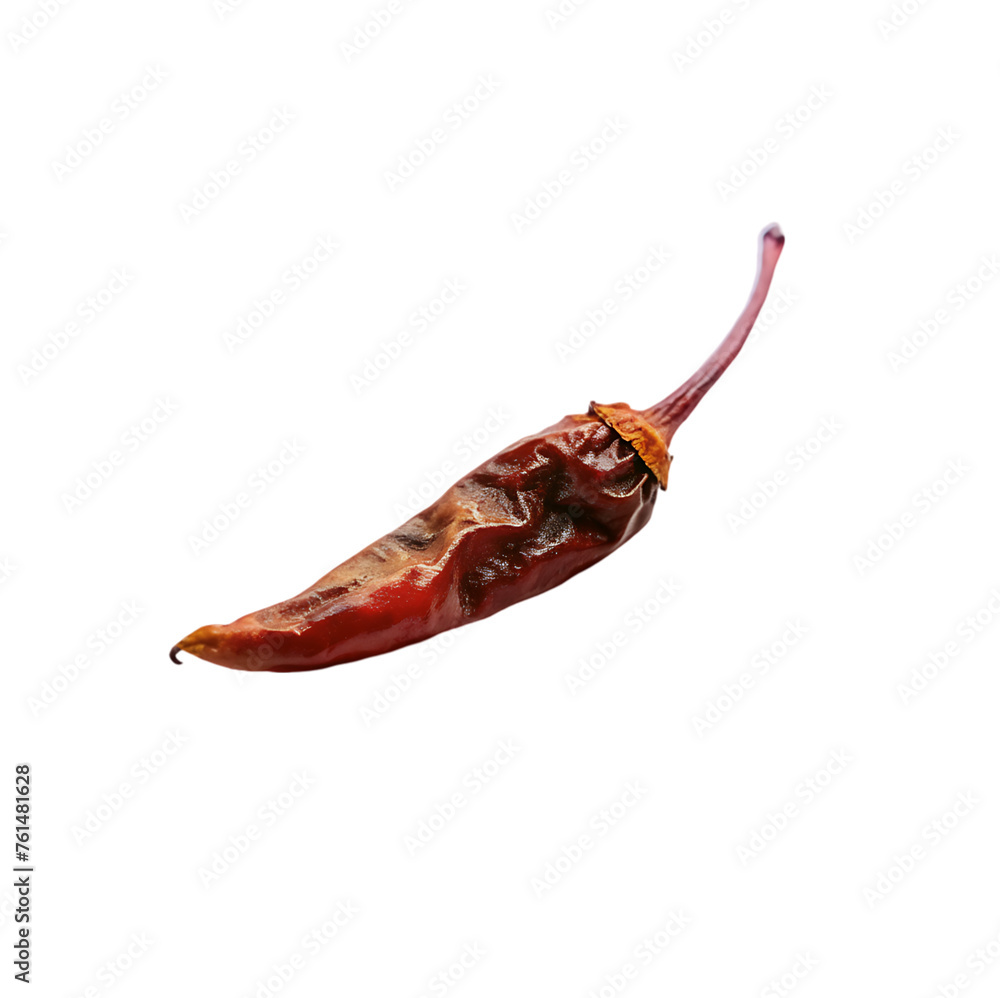 dried red chilli isolated on transparent background png psd Stock ...