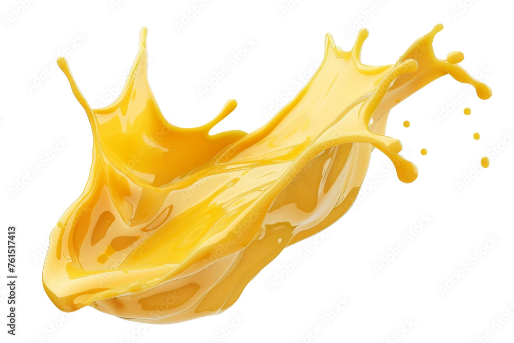 Splash of Cheese with drip and melting sauce splashing isolated on ...