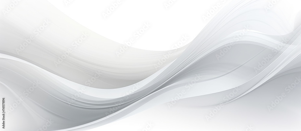Abstract white background with wave elements in a modern design, line ...