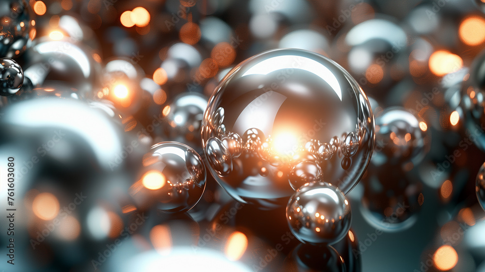 3D-rendered geometric pathway, creating a perspective of depth and ...