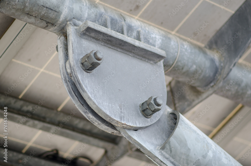 Construction of solar panel structure, steel load-bearing structure to ...