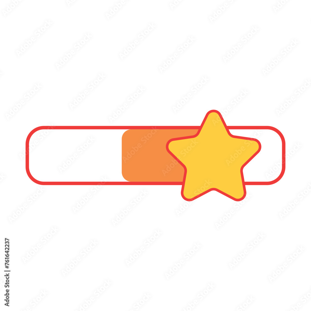 Star Rating Scale Element Stock Vector | Adobe Stock