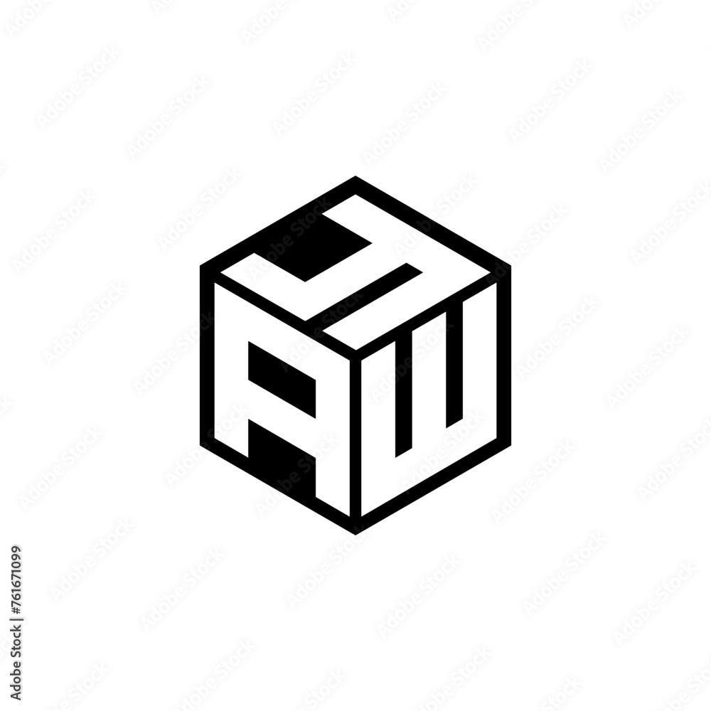 Vecteur Stock AWY letter logo design in illustration. Vector logo ...