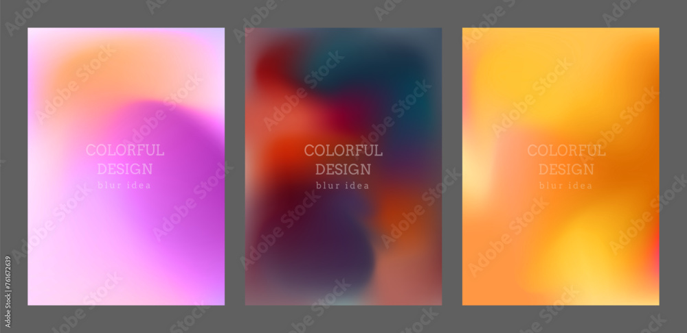Colorful blurred background. The color gradient of the cover, book ...