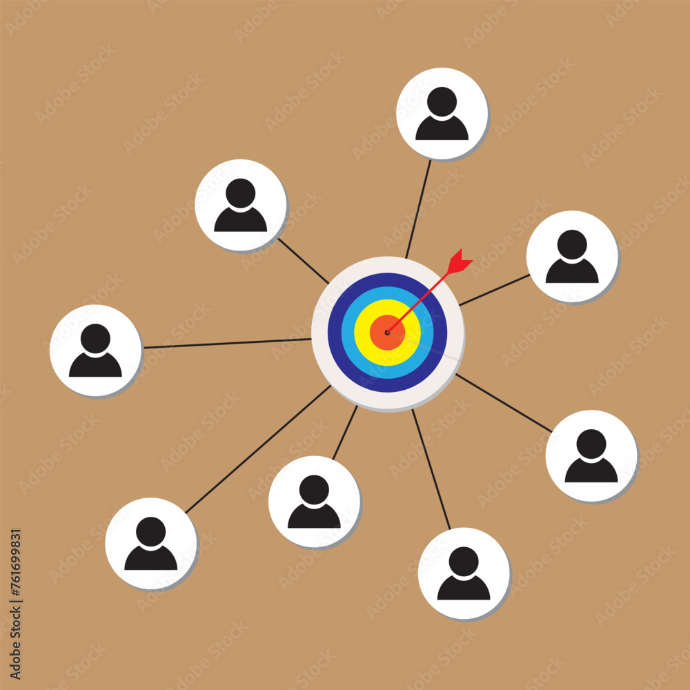 Vecteur Stock Customer relationship management concept. Data exchanges ...