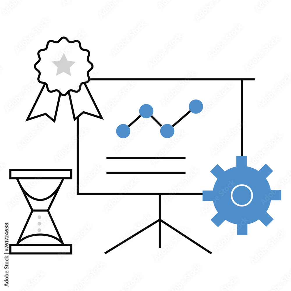 Quality Management Icon Illustration. Effective Quality Control System ...