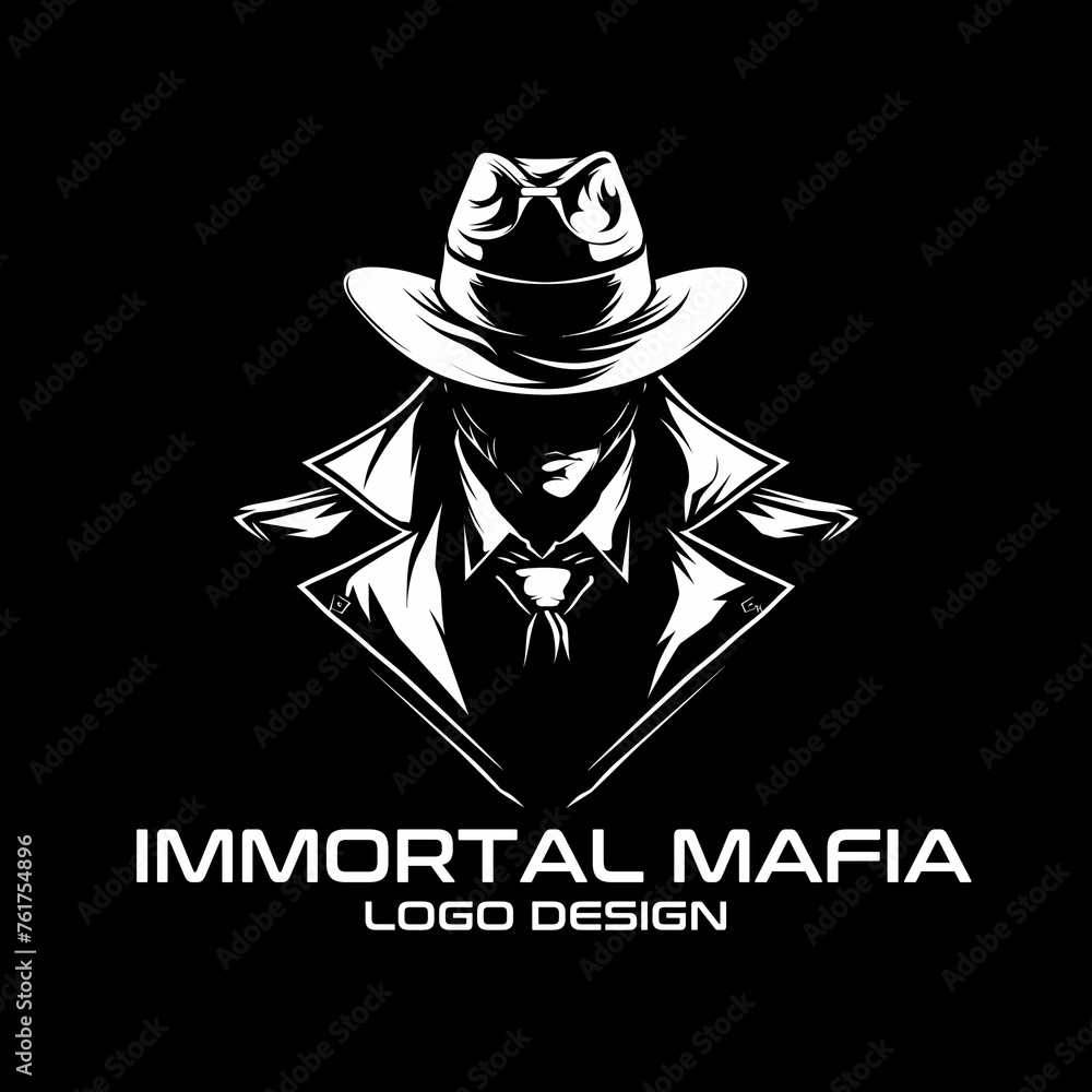 Immortal Mafia Vector Logo Design Stock Vector | Adobe Stock
