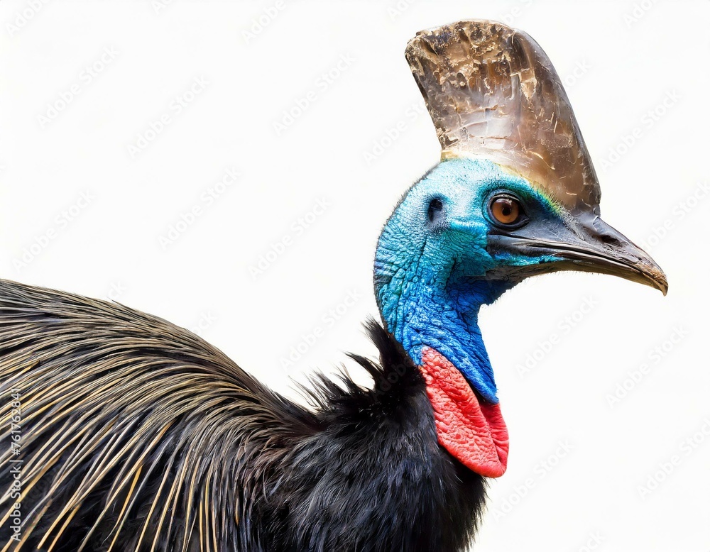 southern cassowary - Casuarius casuarius - the third tallest and second ...