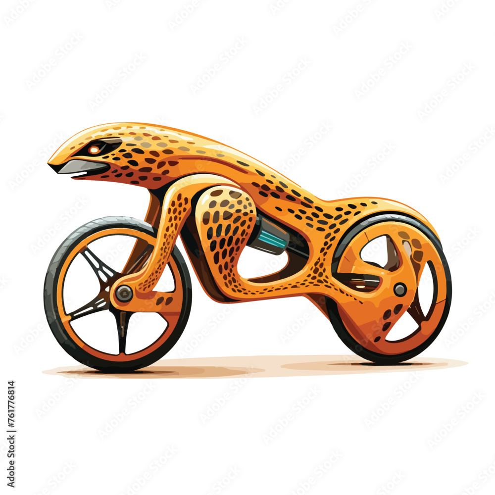 Draw a concept bike inspired by biomimicry mimickin Stock Vector ...