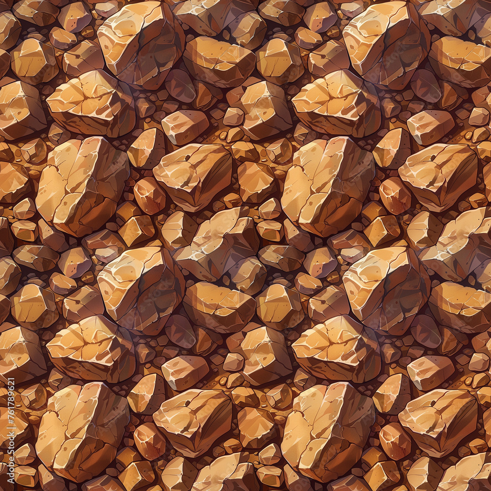 Seamless ground texture. Seamless wall texture hand painted style. 2d ...