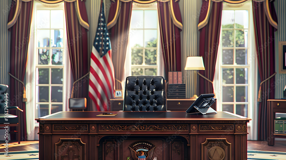 Secretary desk of the office of the president of the United States of ...
