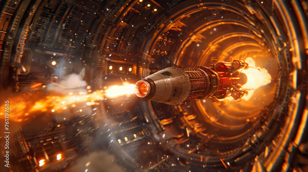 explosion space ship spacecraft blast wreckage disaster cosmic ...