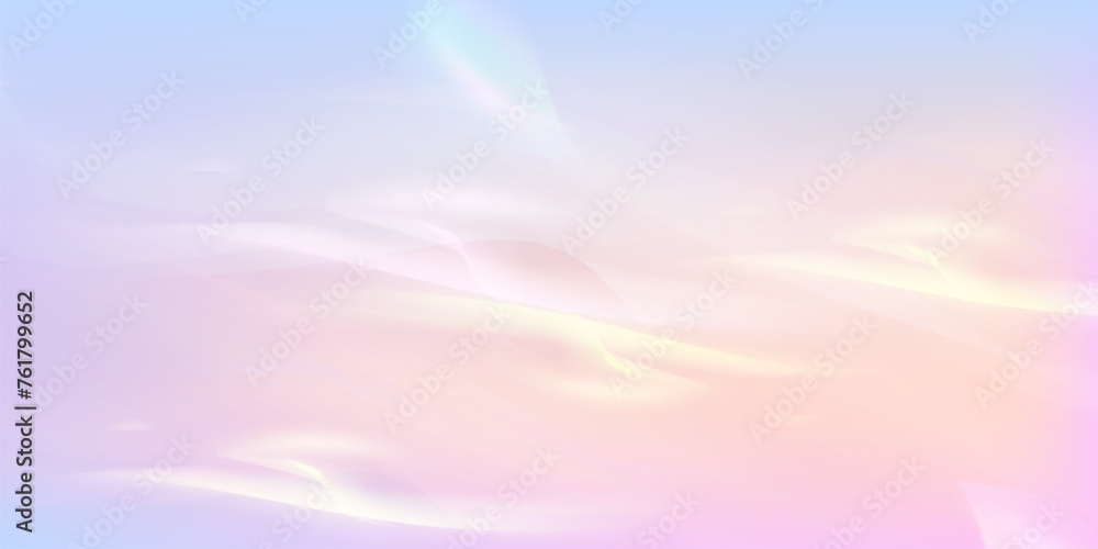 Translucent backdrop features rainbow prism light effect, holographic ...