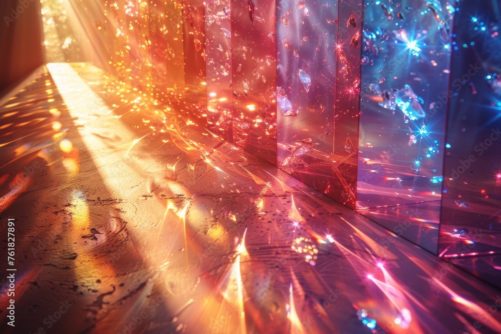 With diffraction grading effect overlays. Prismatic Holographic Colors ...