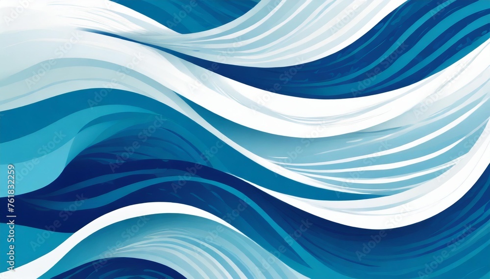 abstract blue wave paper art background a blue and white abstract ...